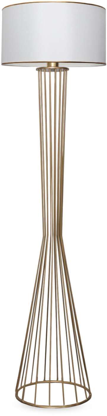 Lampadaire en métal doré lamp