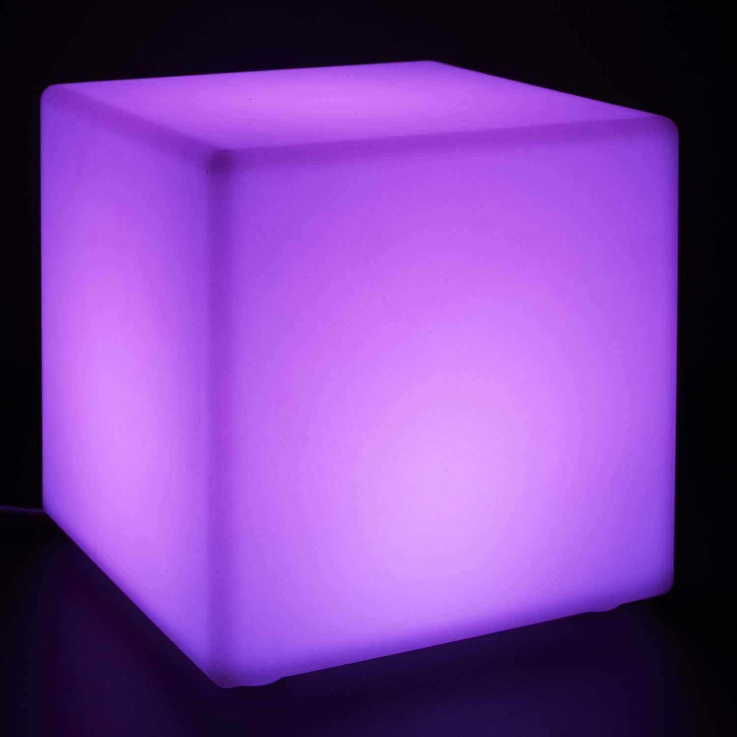 Lampe extérieure cube avec télécommande