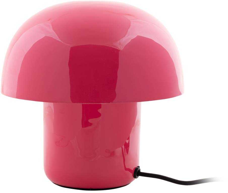 Lampe à poser en métal coloré fat mushroom mini (rose)
