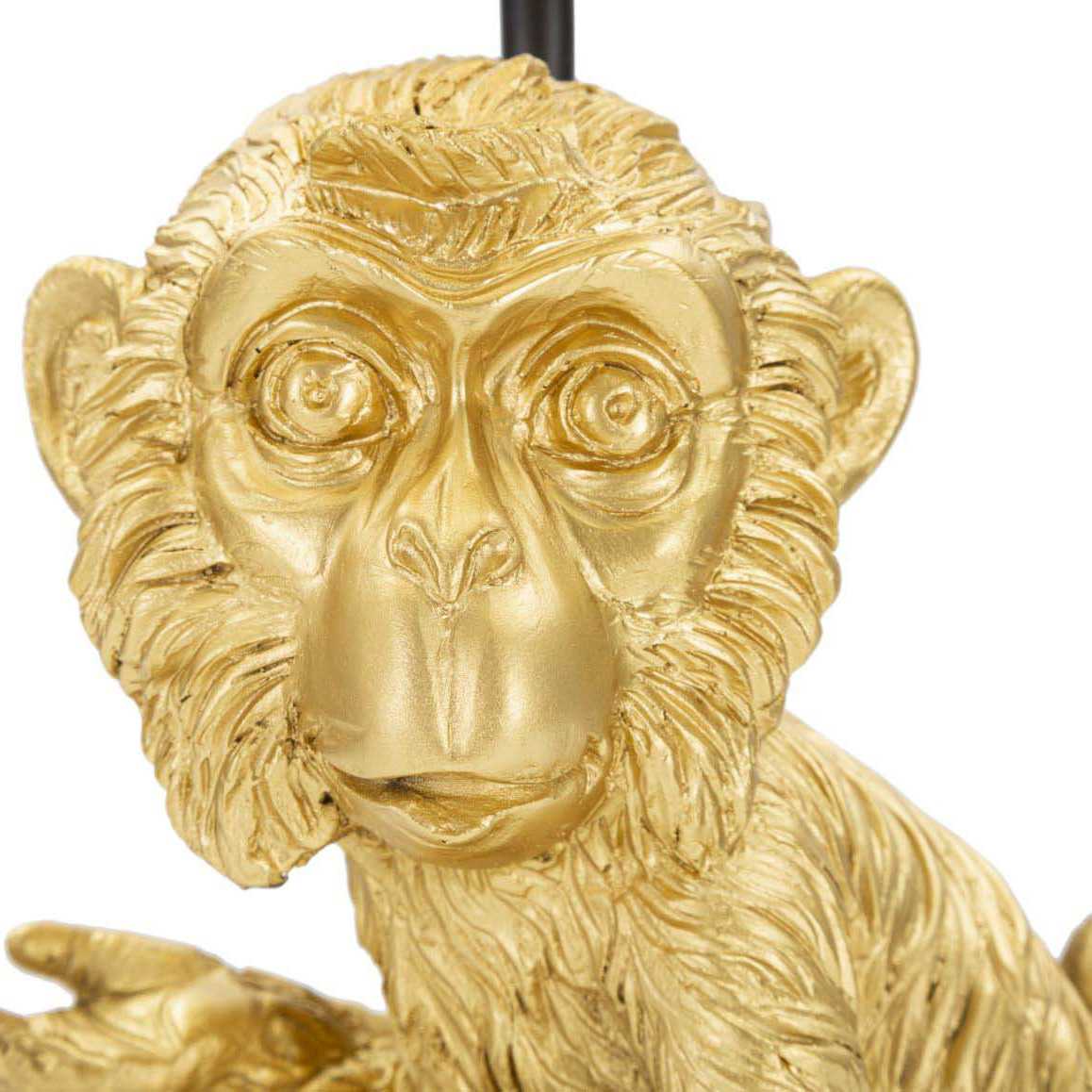 Lampe à poser en métal doré monkey 20 x 51.5 cm