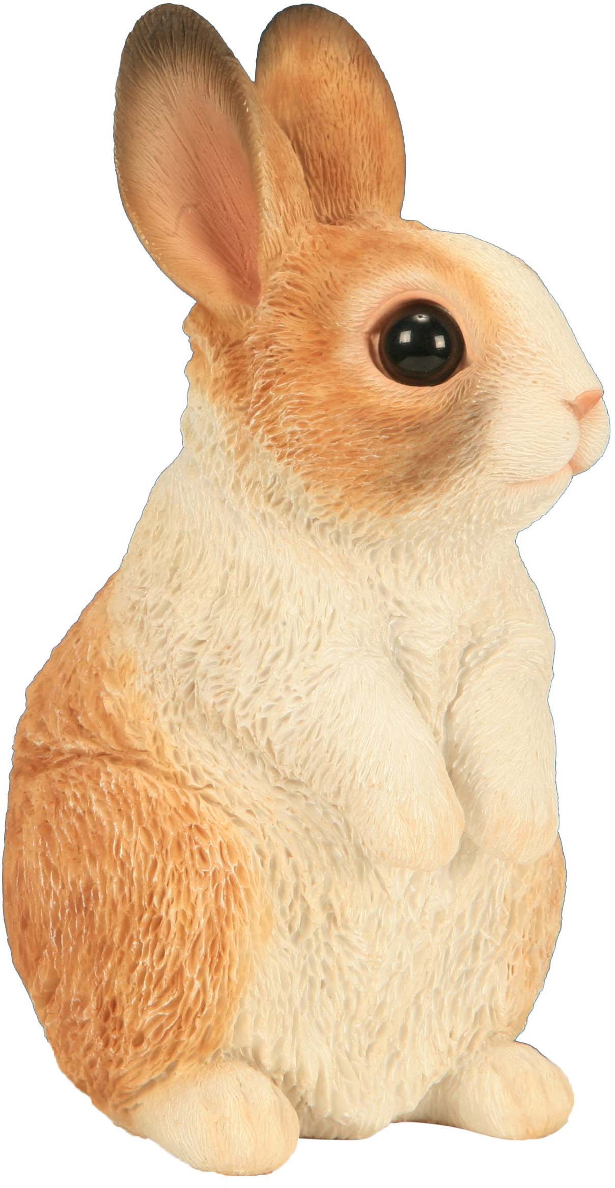 Lapereau marron 2 tons en résine 14 cm