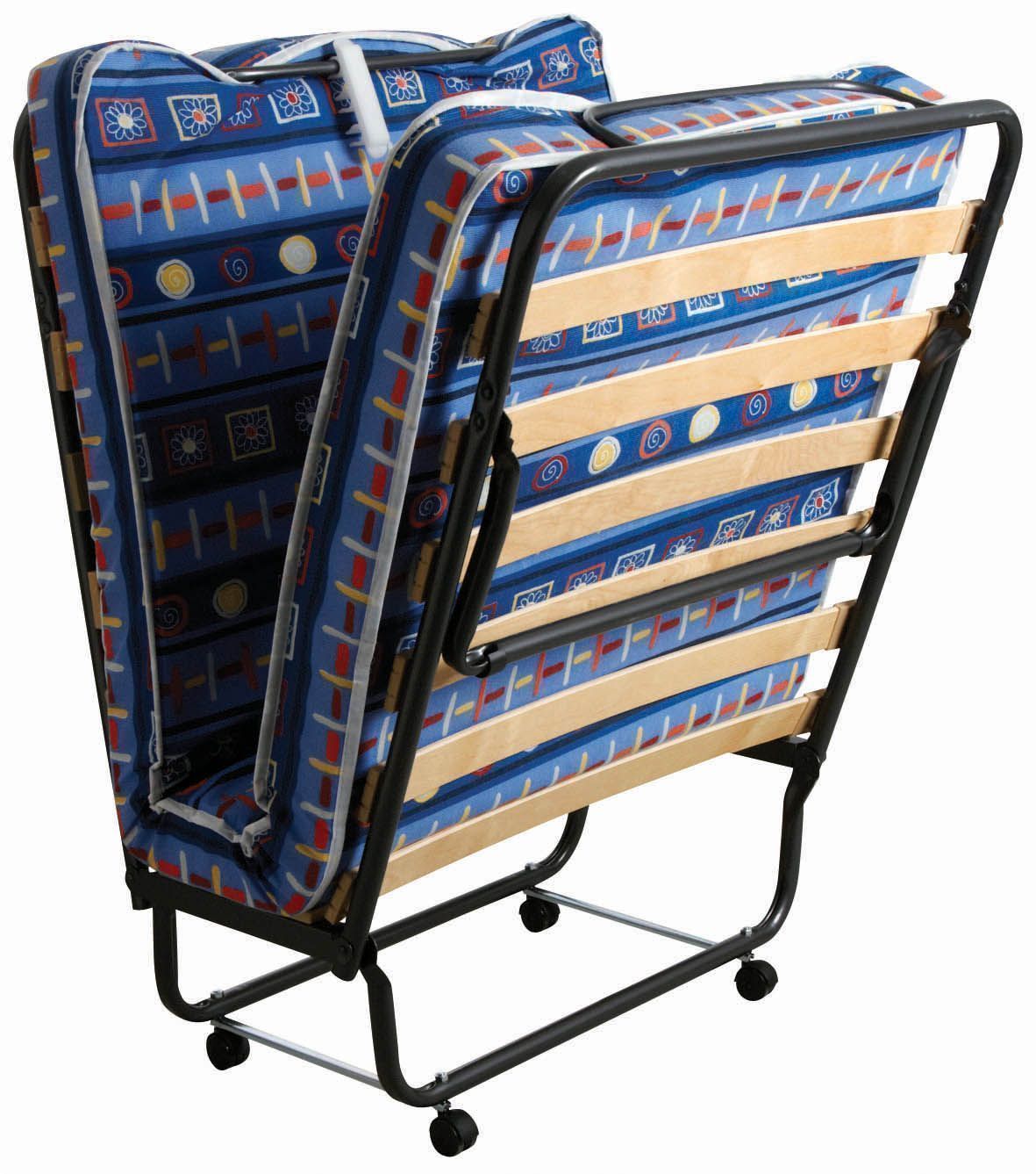 Lit d'appoint pliant como (bleu foncé)