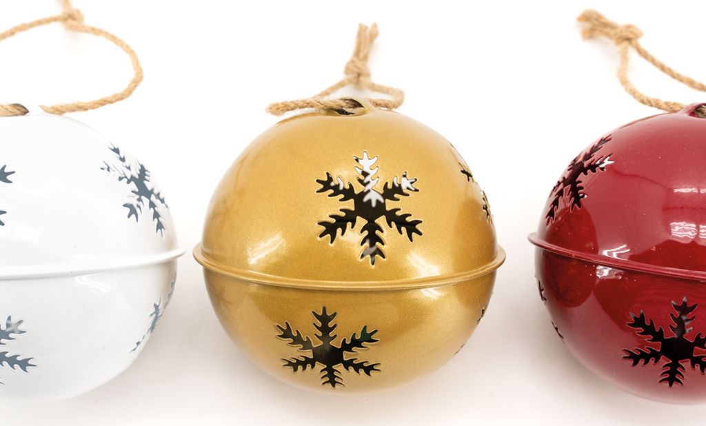 Lot de 6 grelots en métal