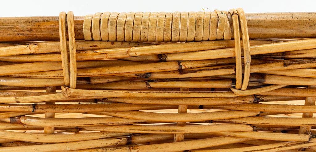 Manne rectangulaire en poelet naturel