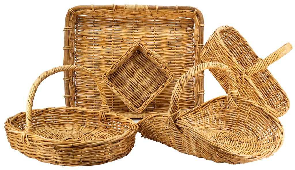 Manne rectangulaire en poelet naturel