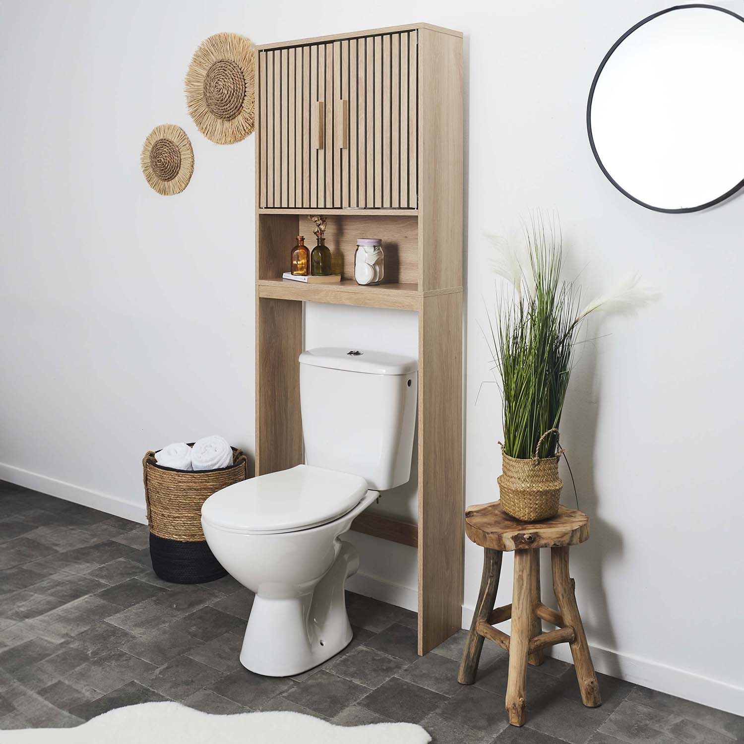 Meuble wc en bois klaus