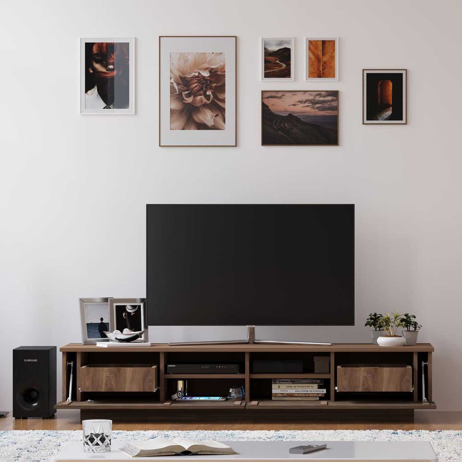 Meuble tv en bois ruben