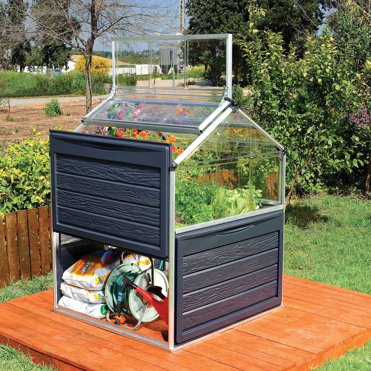 Mini-serre de jardin en aluminium et polycarbonate plant-inn