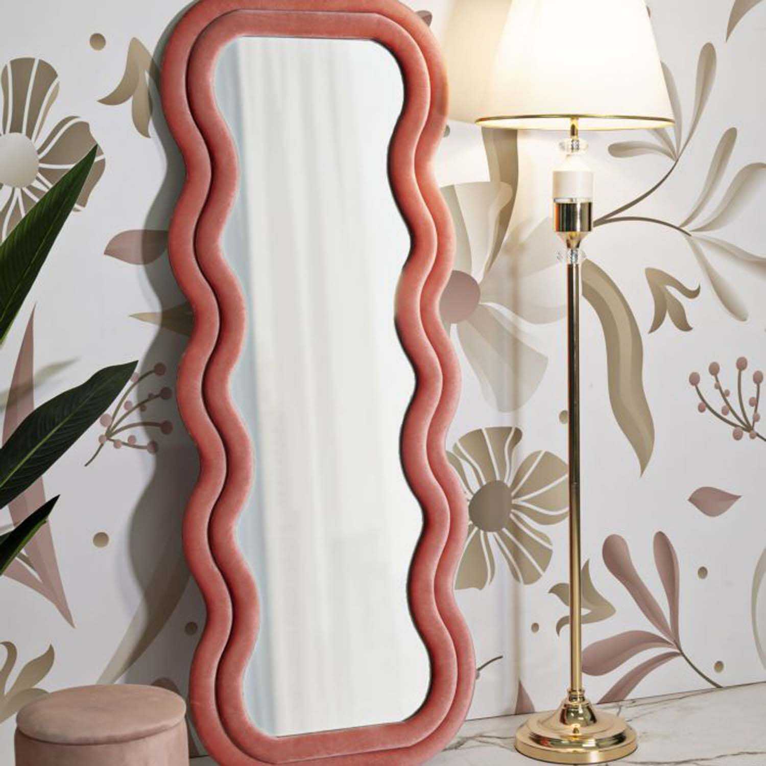 Miroir en mdf emily 60 x 6 x 160 cm (rose)