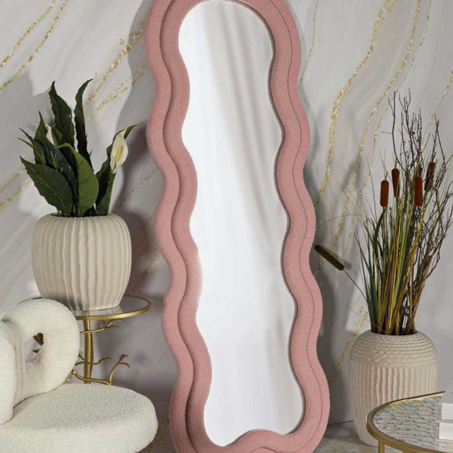 Miroir en mdf teddy 60 x 4 x 160 cm (rose)