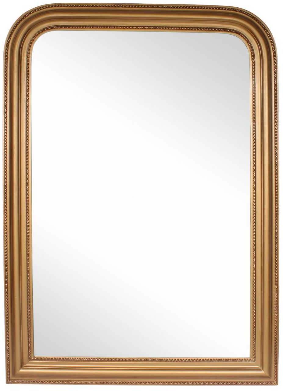Miroir avec moulure en bois dorée 104 x74 x 3 cm