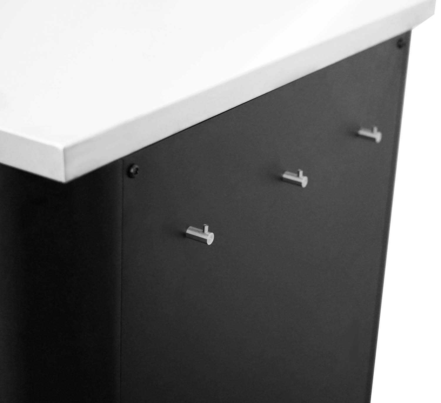 Module cuisine extérieure évier avec plan de travail en inox