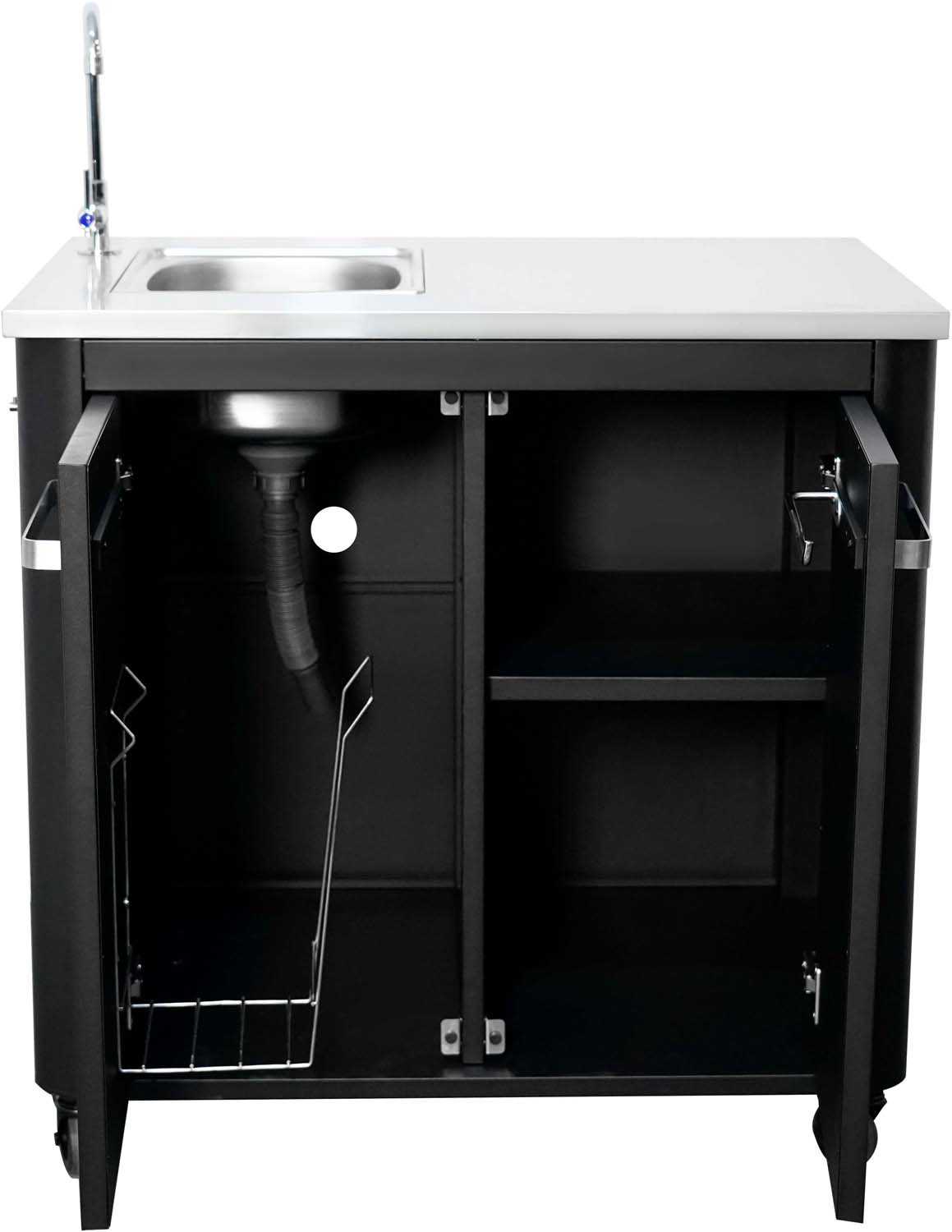 Module cuisine extérieure évier avec plan de travail en inox