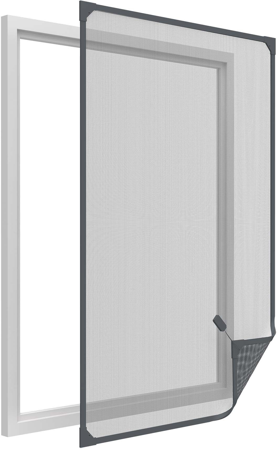 Moustiquaire avec cadre magnétique pour fenêtre anthracite (max 120x140 cm)