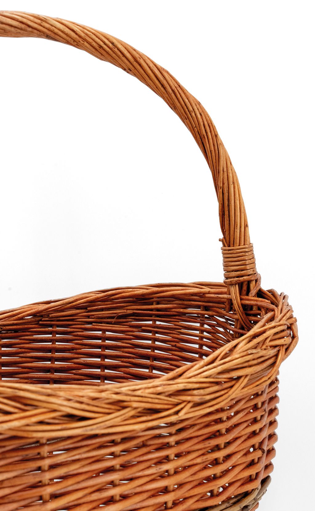 Panier de marché en osier "cottage charm"