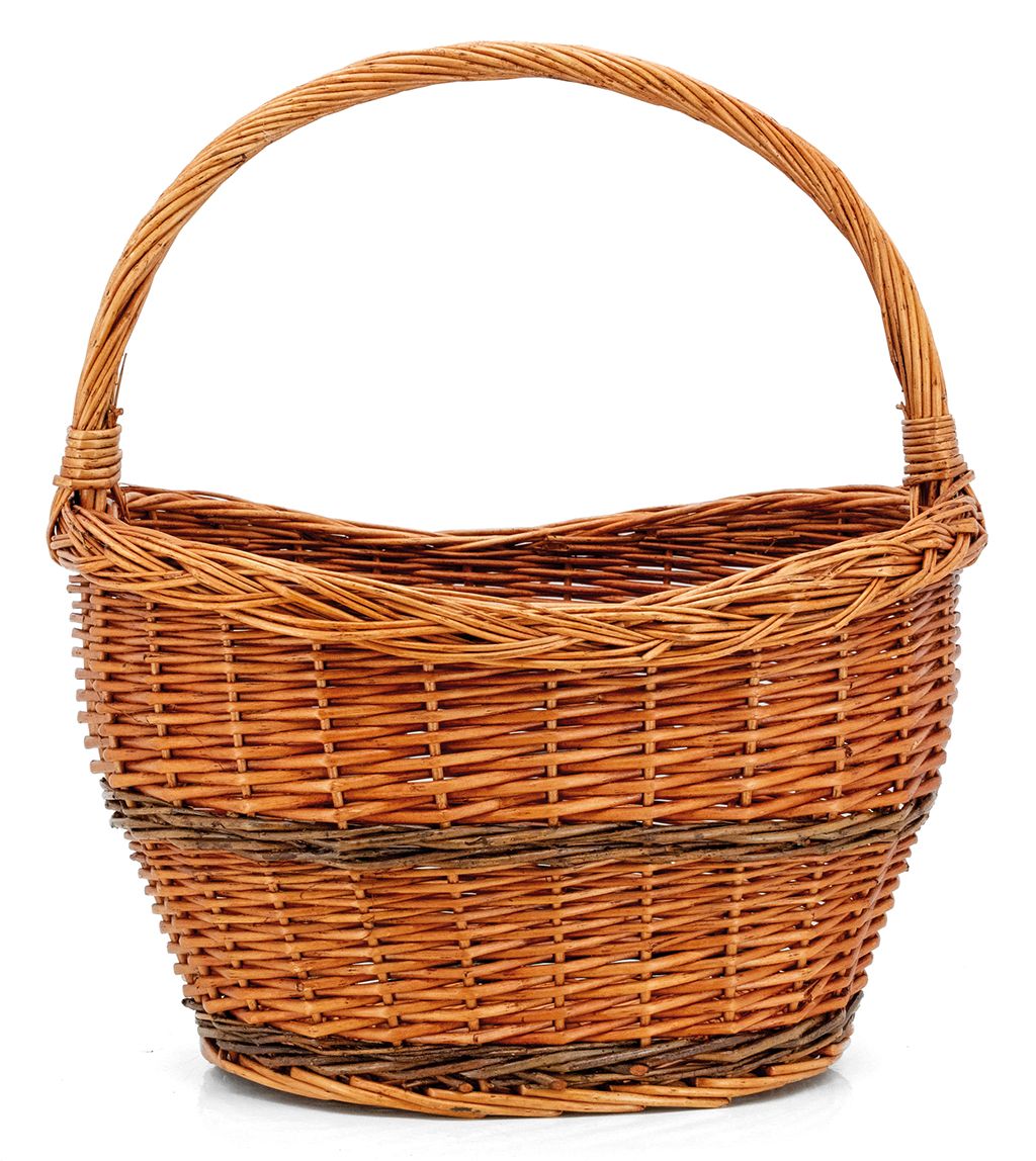 Panier de marché en osier "cottage charm"