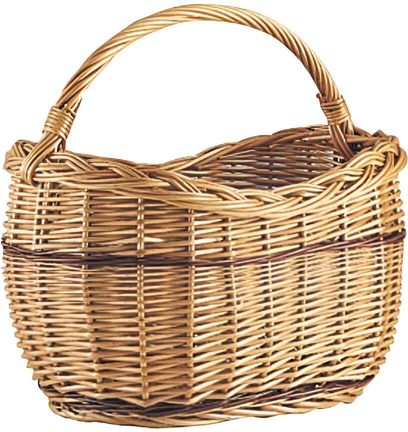 Panier de marché en osier "cottage charm"