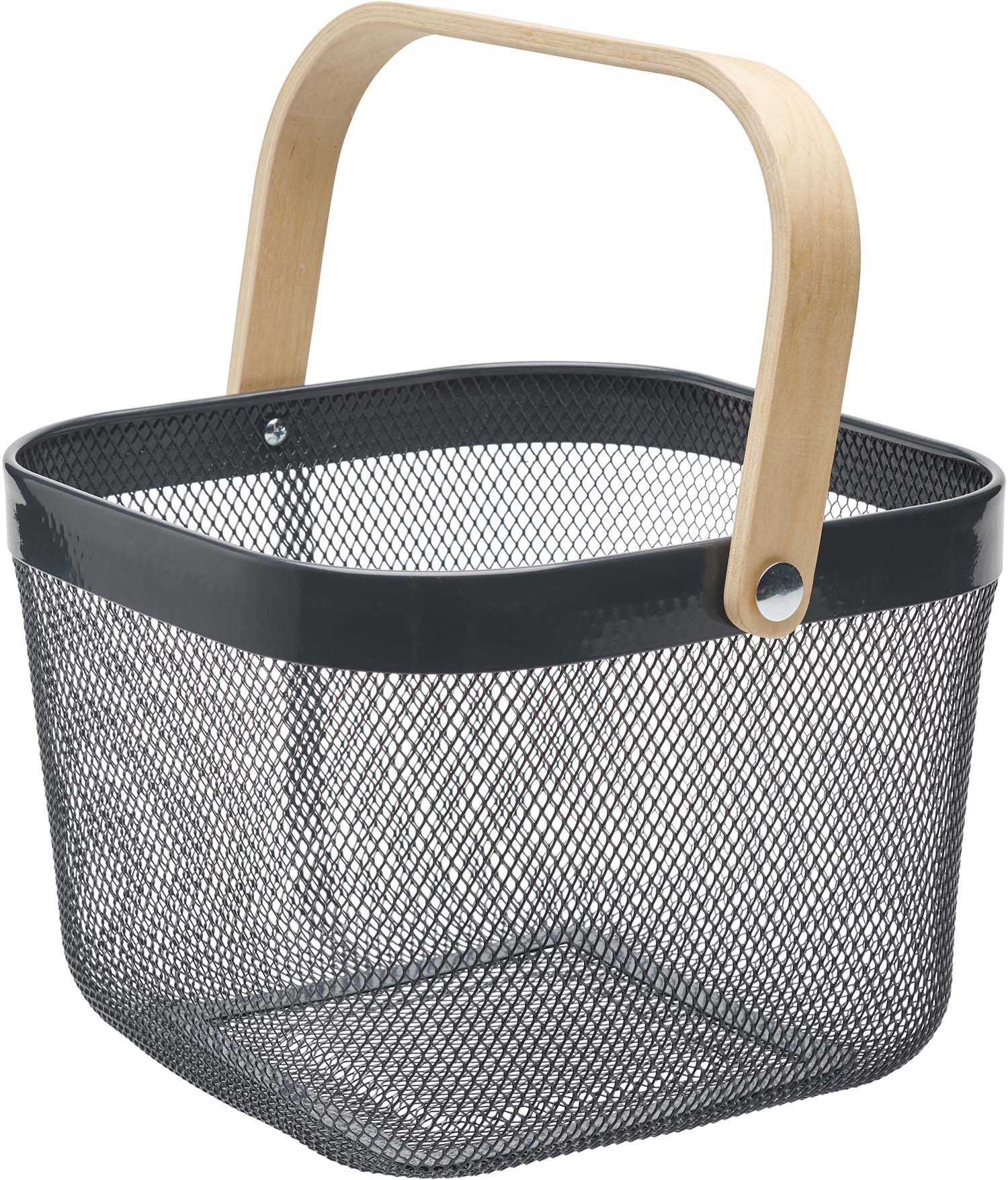 Panier en métal gris anthracite grosser (10 litres)