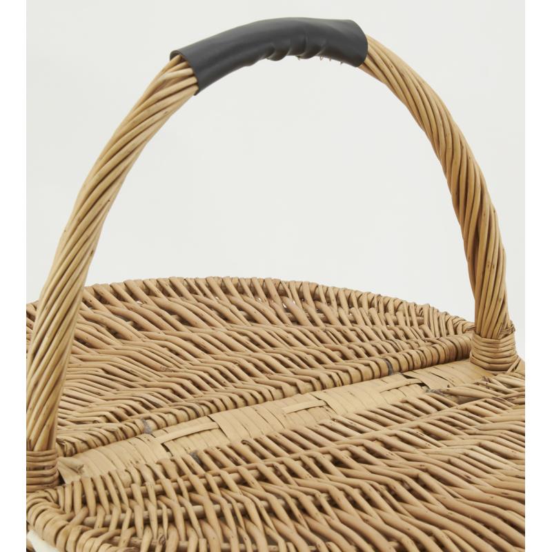 Panier en osier avec couvercle