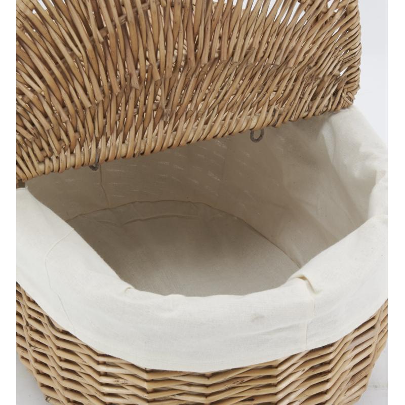 Panier en osier avec couvercle