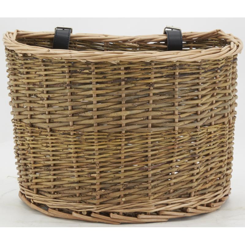 Panier à vélo en osier et polyuréthane (grand modèle)