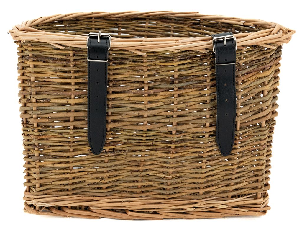 Panier à vélo en osier et polyuréthane (grand modèle)