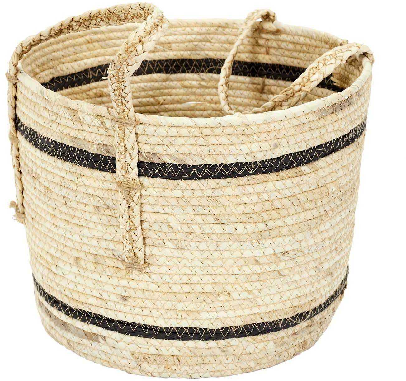 Paniers bicolores en fibre de mais (lot de 3)