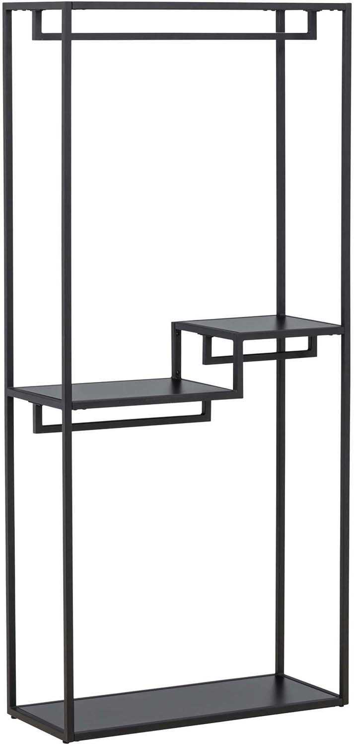 Penderie en acier staal (noir)