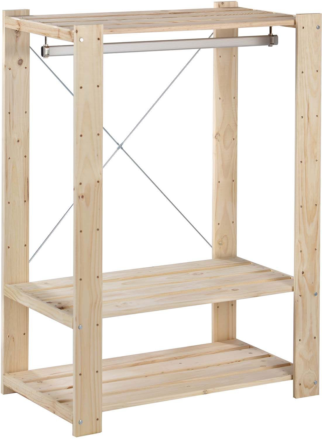 Penderie en pin massif evolution (hauteur 111 cm)