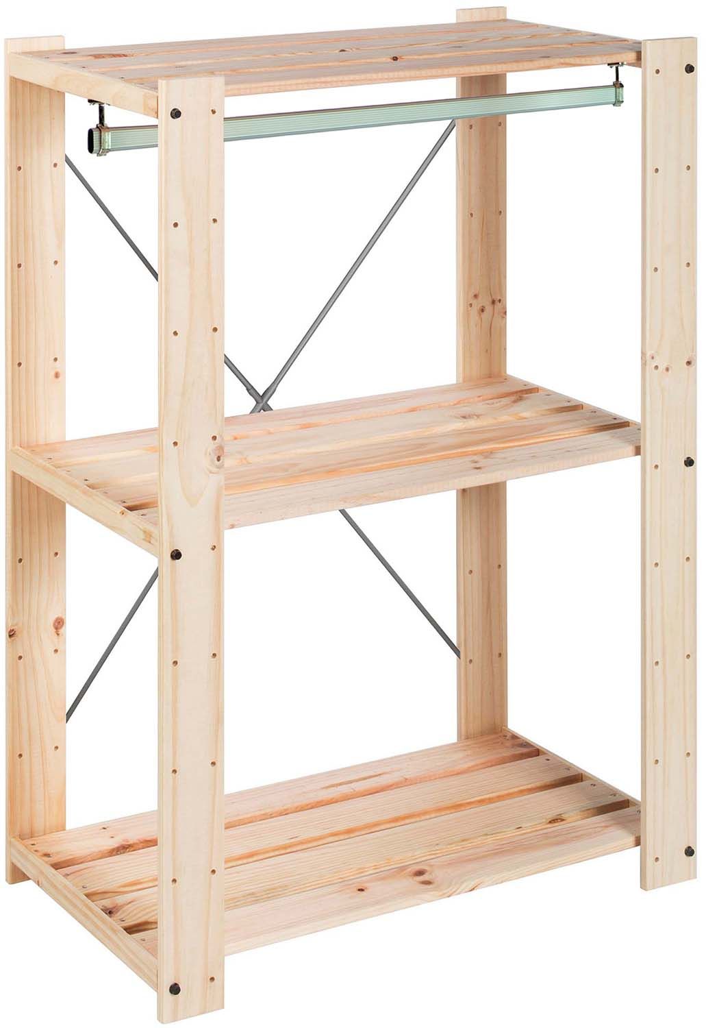 Penderie en pin massif evolution (hauteur 111 cm)