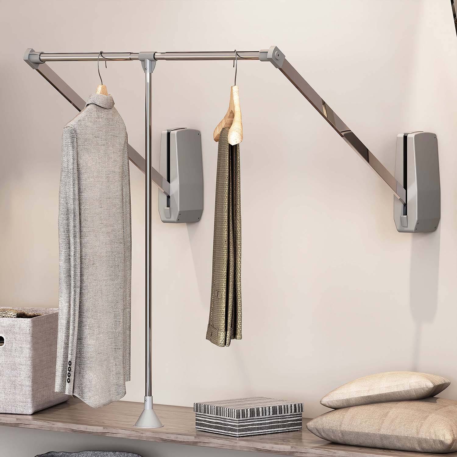 Penderie rabattable murale pour armoire hang