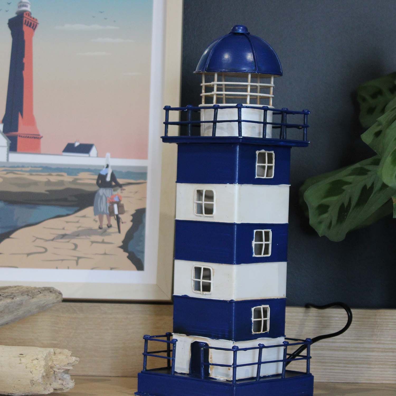Phare en métal à led 32 cm (modèle 2)