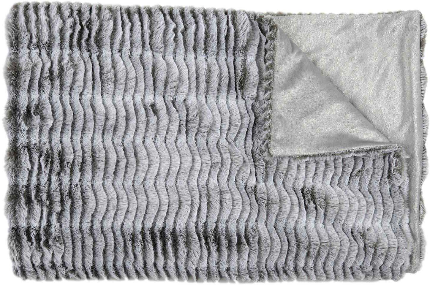 Plaid en polyester imitation fourrure opulence 120 x 150 cm