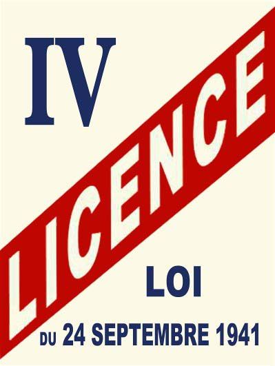 Plaque décorative en métal en relief 20 x 15 cm (licence iv)