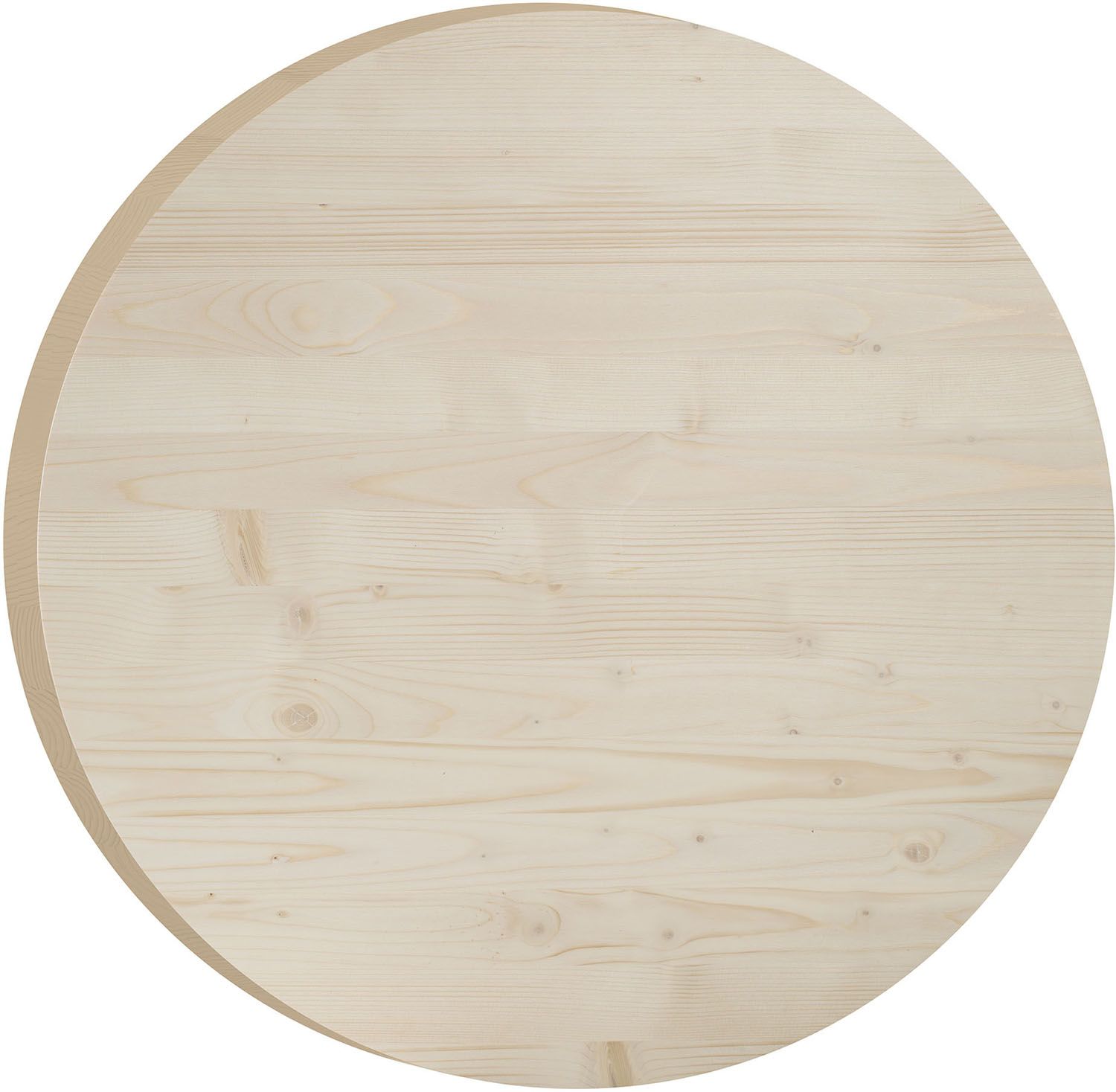 Plateau rond en pin 75 cm (épaisseur 3 cm)