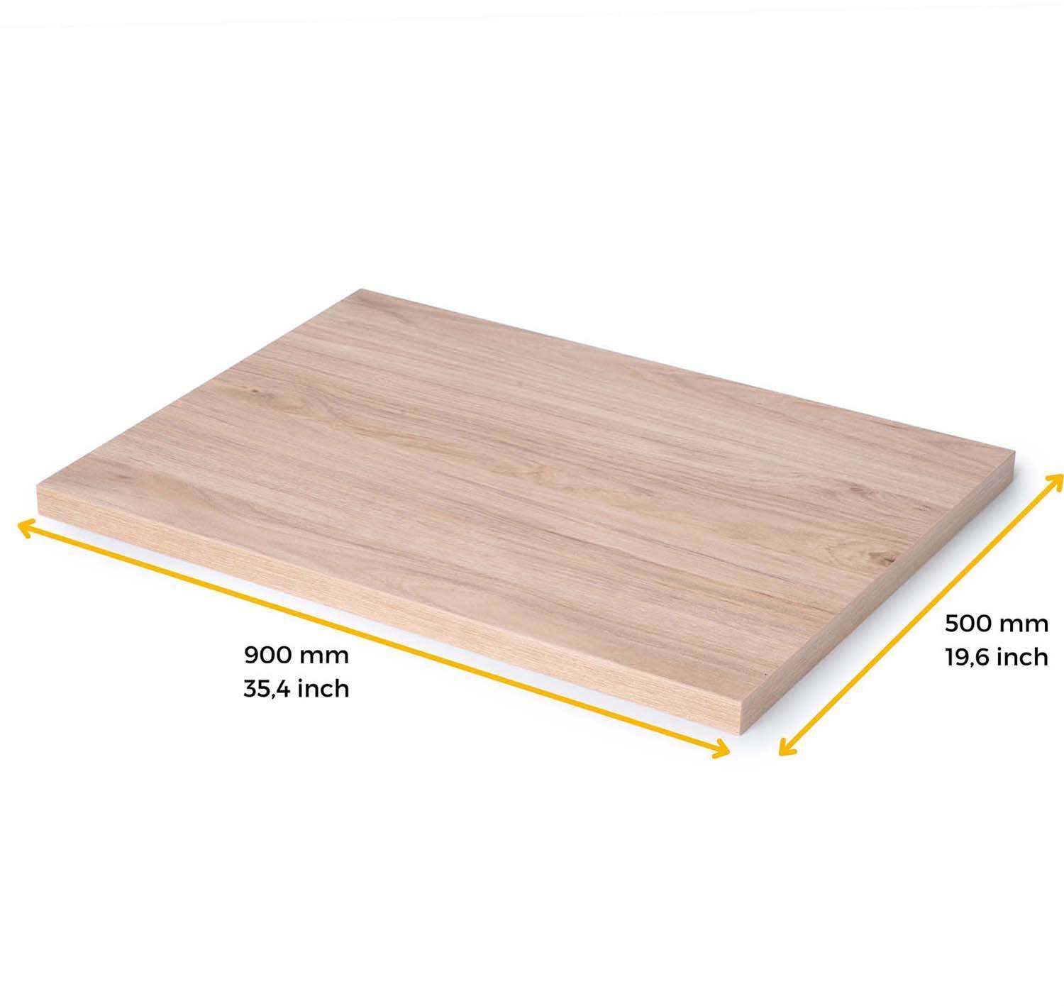 Plateau de table ou étagère effet chêne (90 x 50 cm)