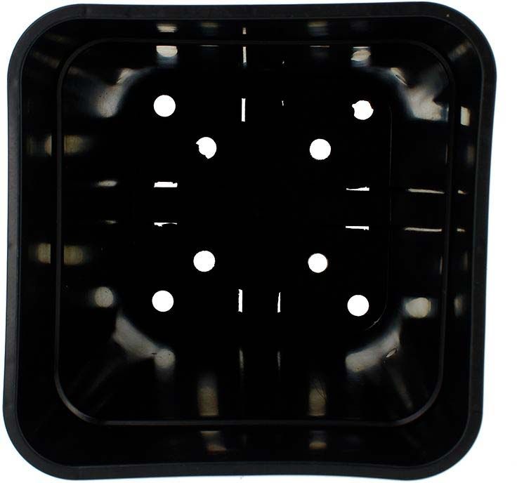 Pot de plantation carré noir 9 litres (lot de 10)