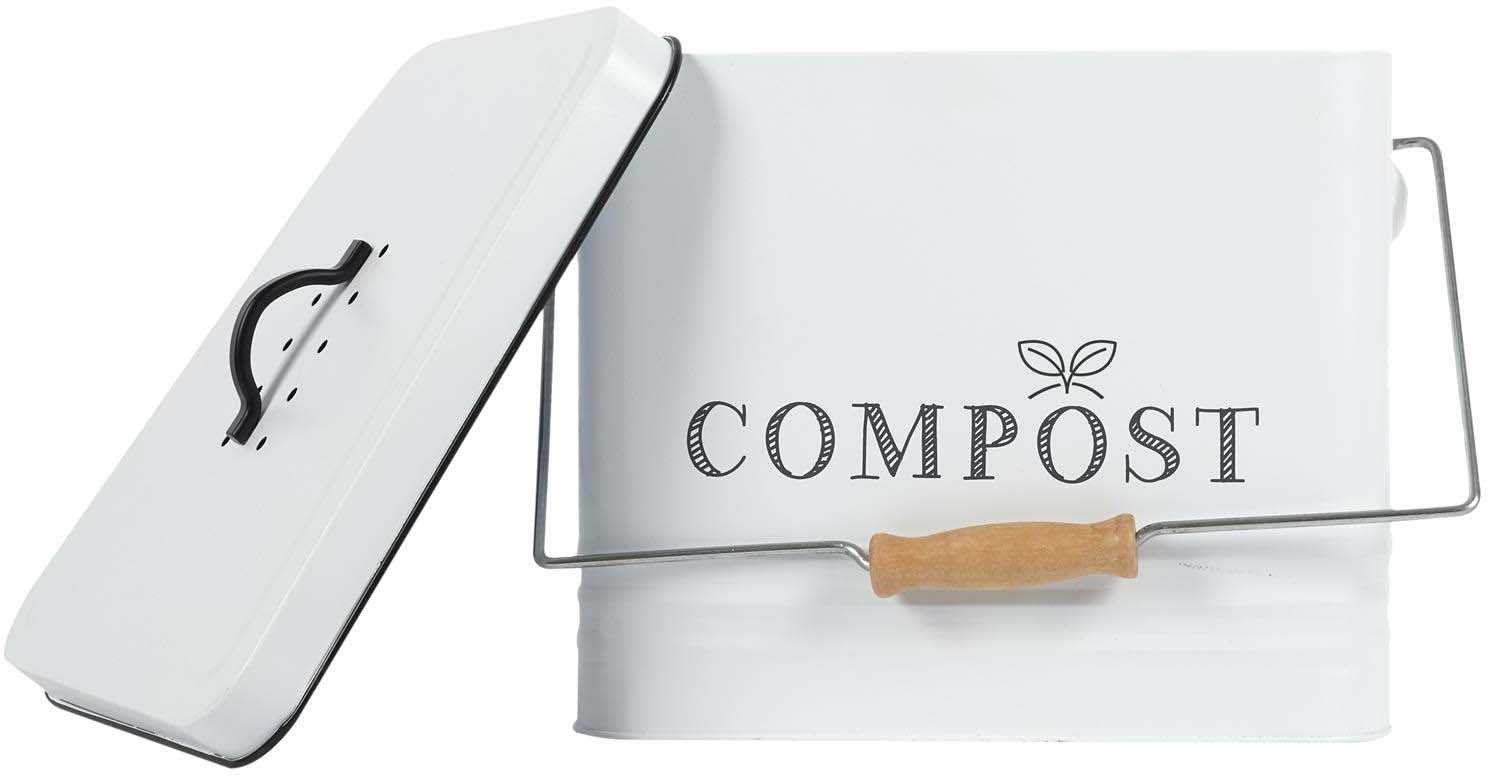 Poubelle de cuisine à compost vintage (10 litres )