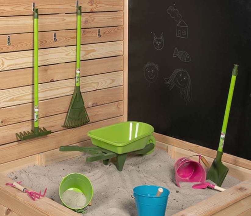 Outil de jardin en plastique pour enfant 70 cm (râteau classique)
