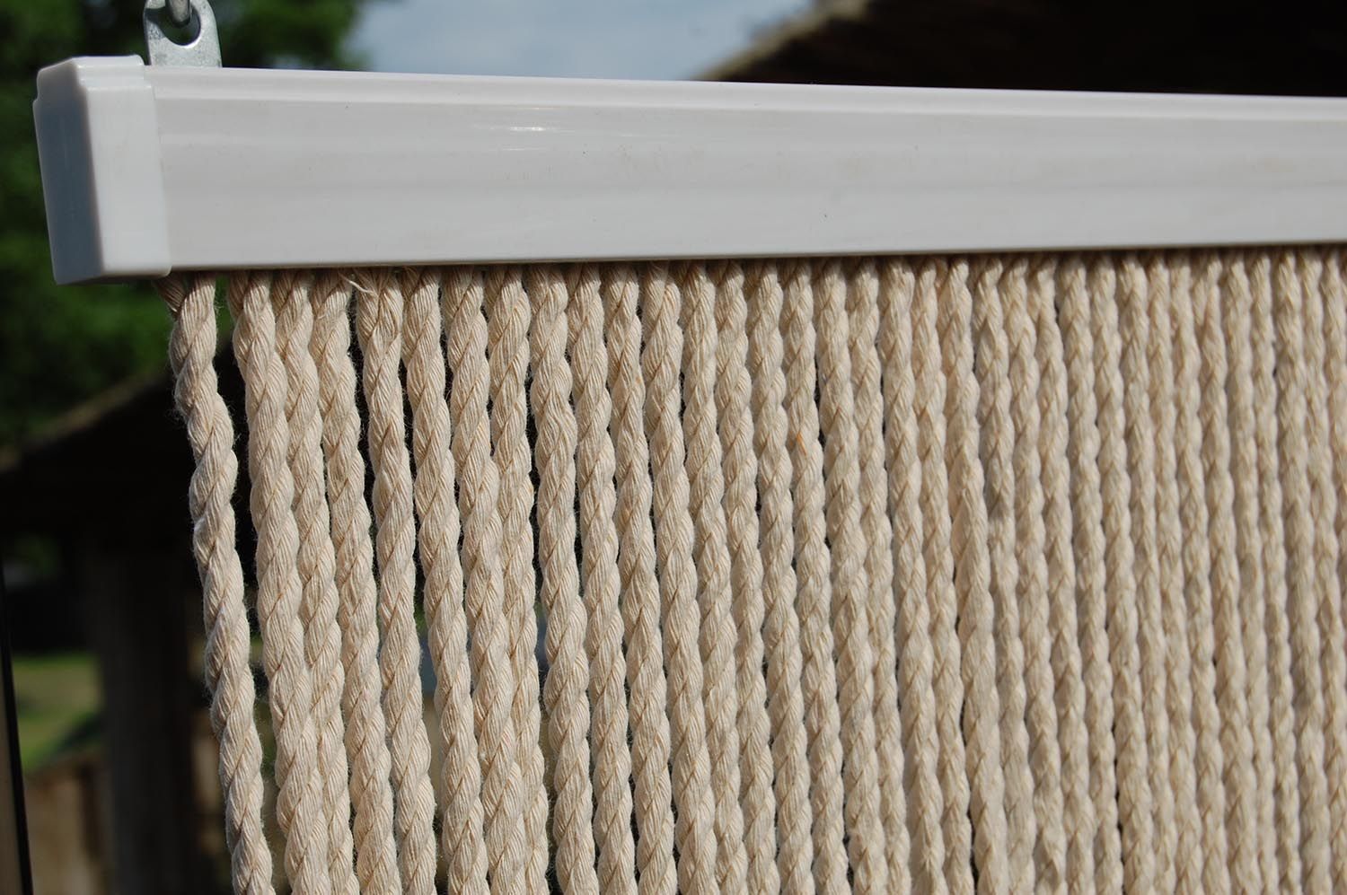 Rideau de porte en corde beige toulon (100 x 230 cm)