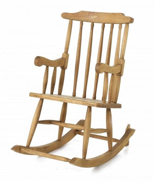 Rocking-chair en pin massif (miel) Rocking-chair en pin massif (miel)