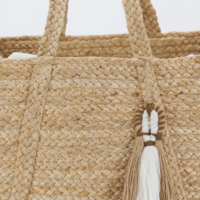 Sac rectangulaire en jute naturel
