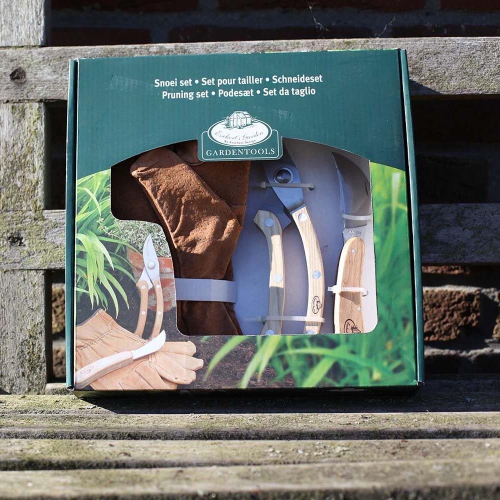 Set d'outils pour tailler avec gant en cuir