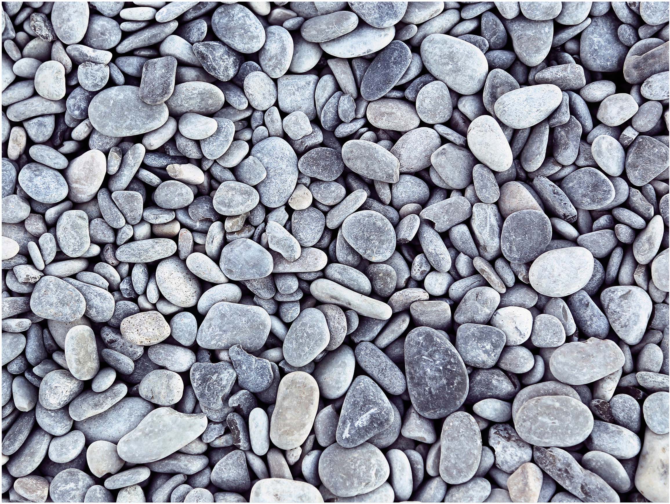 Set de table en vinyle 40 x 30 cm (lot de 6) (galets)