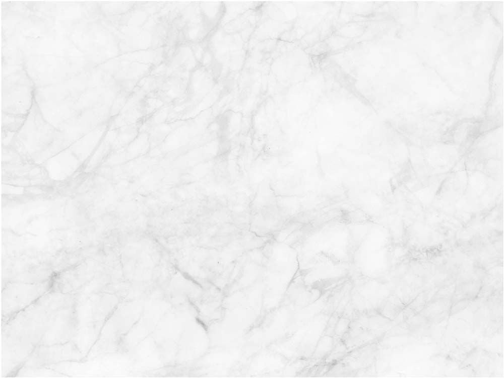 Set de table en vinyle marbre blanc (lot de 6)