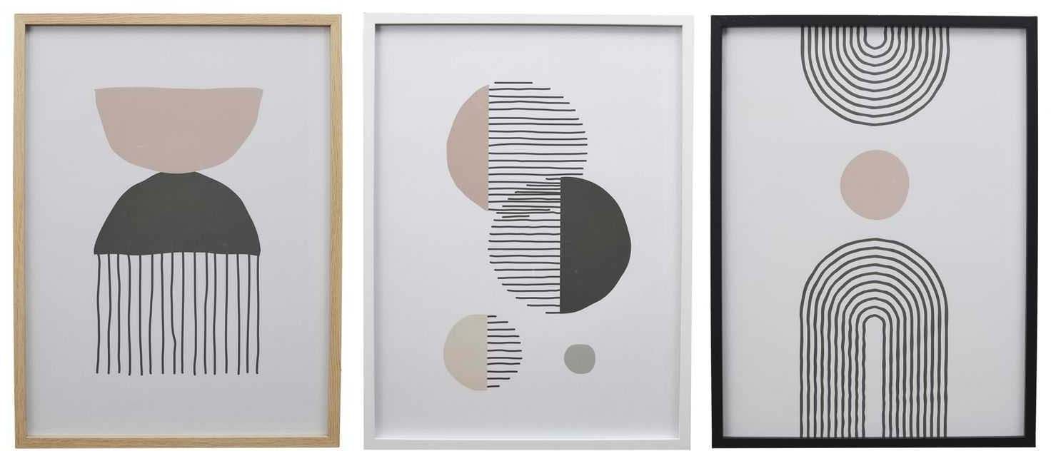 Set de 3 tableaux décoratifs 60 x 40 x 2 cm