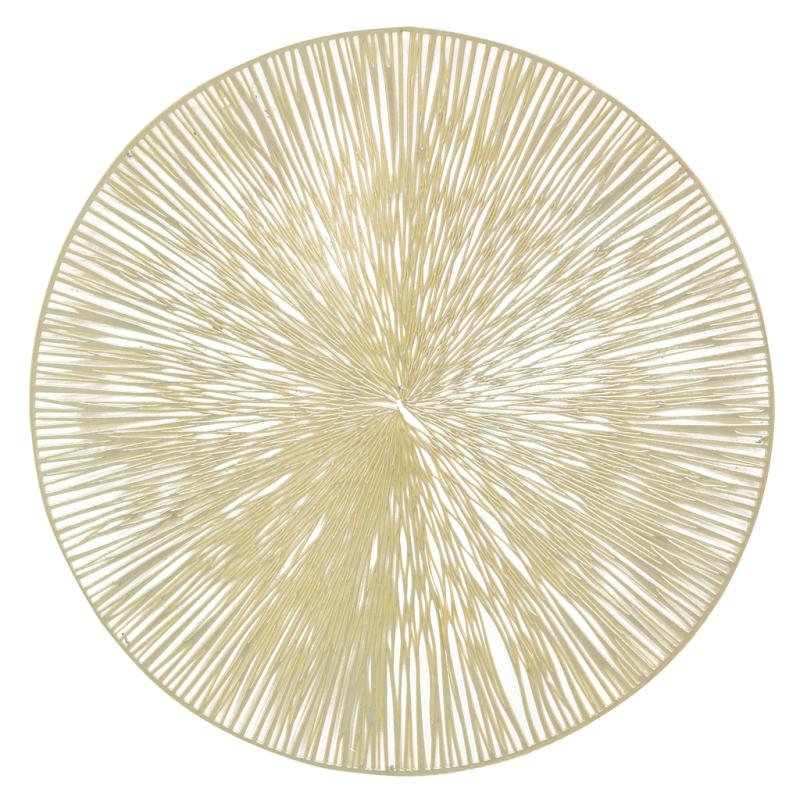 Sets de table en vinyle fête (lot de 6) (doré 1)