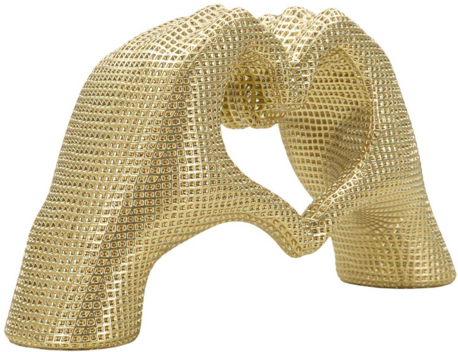 Statuette en polyrésine hands lover 25 x 7.5 x 13.5 cm (doré)