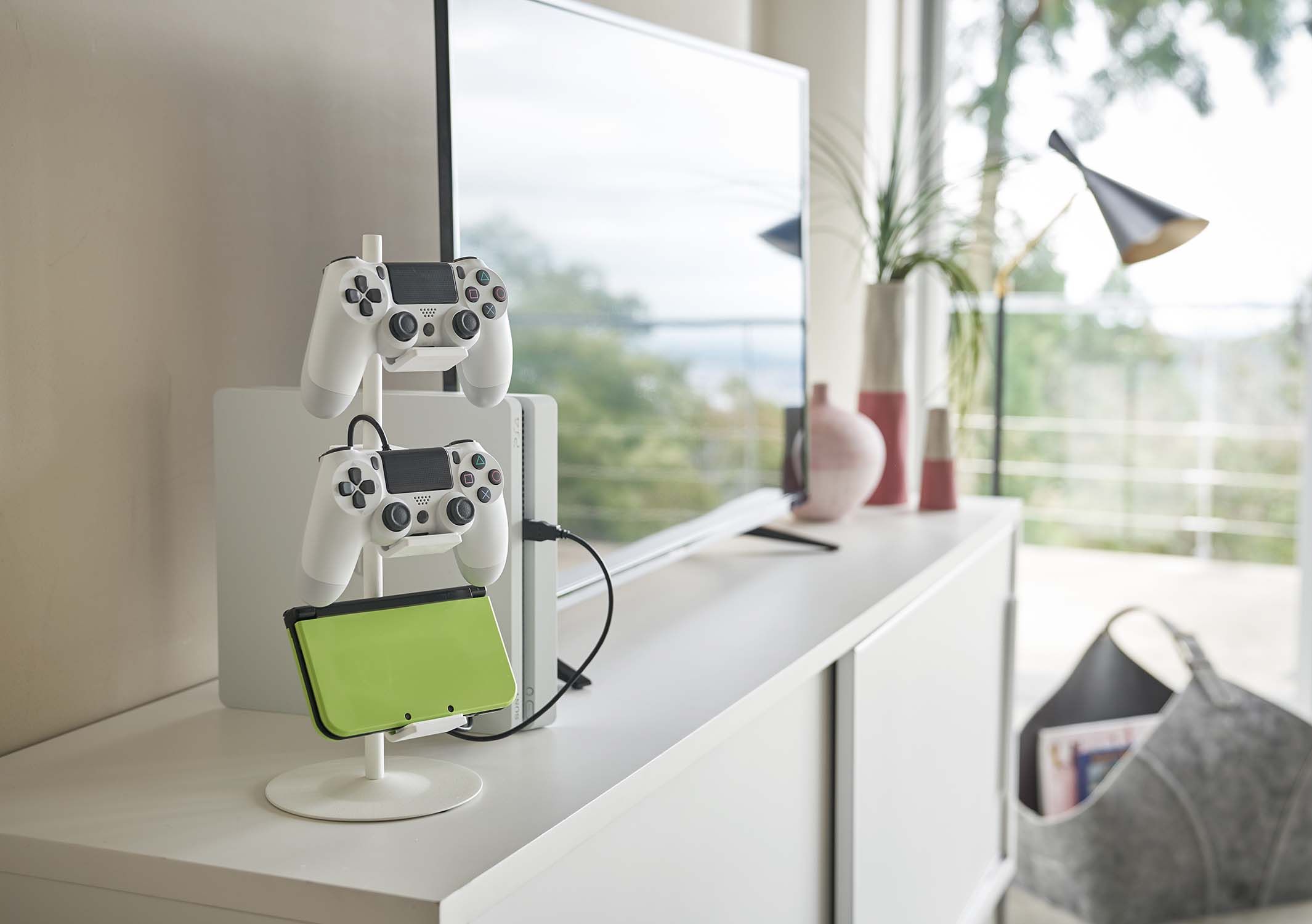 Support accessoires jeux vidéos smart game (blanc)