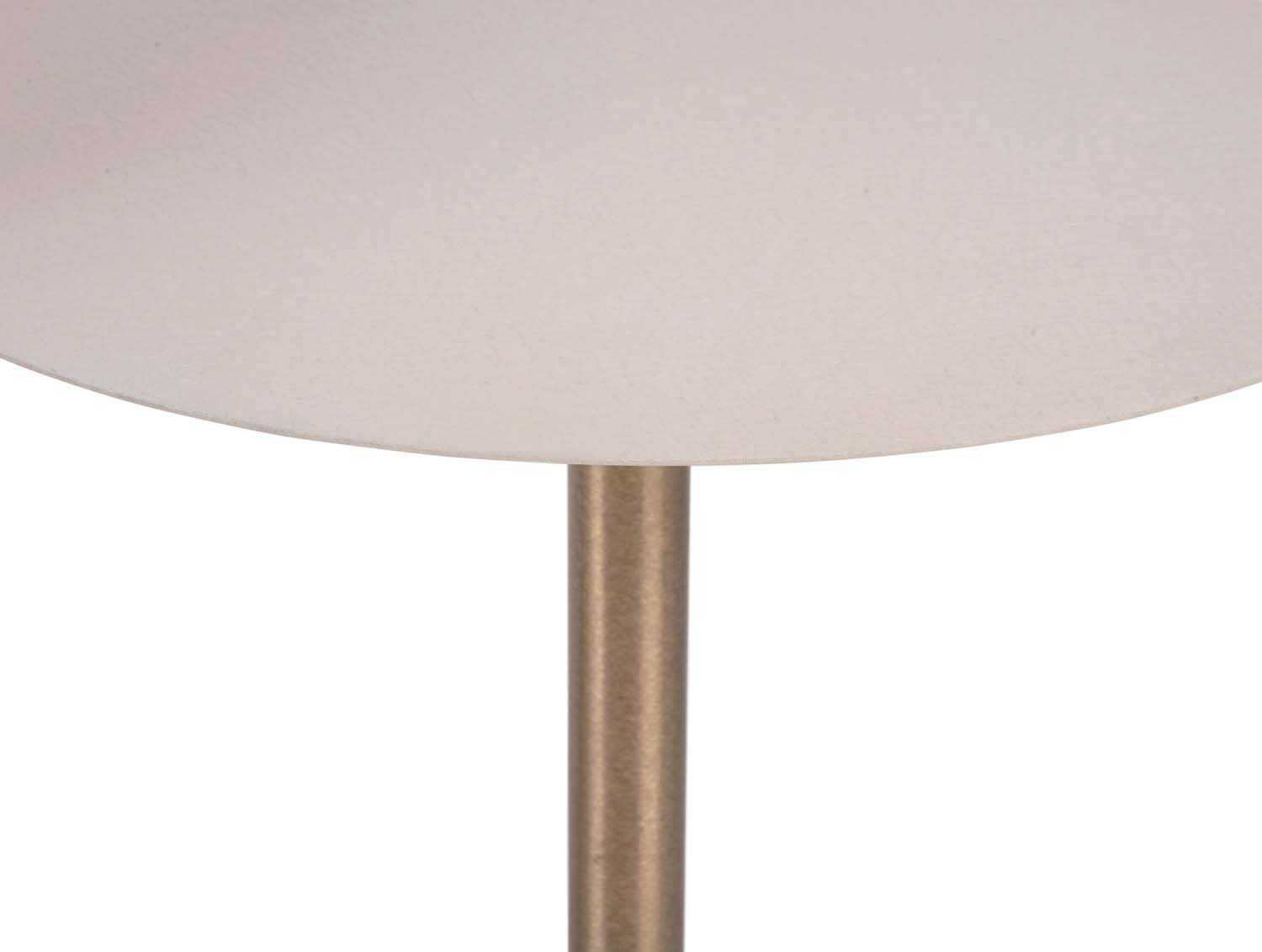 Table d'appoint en métal dex 40 cm (gris clair)